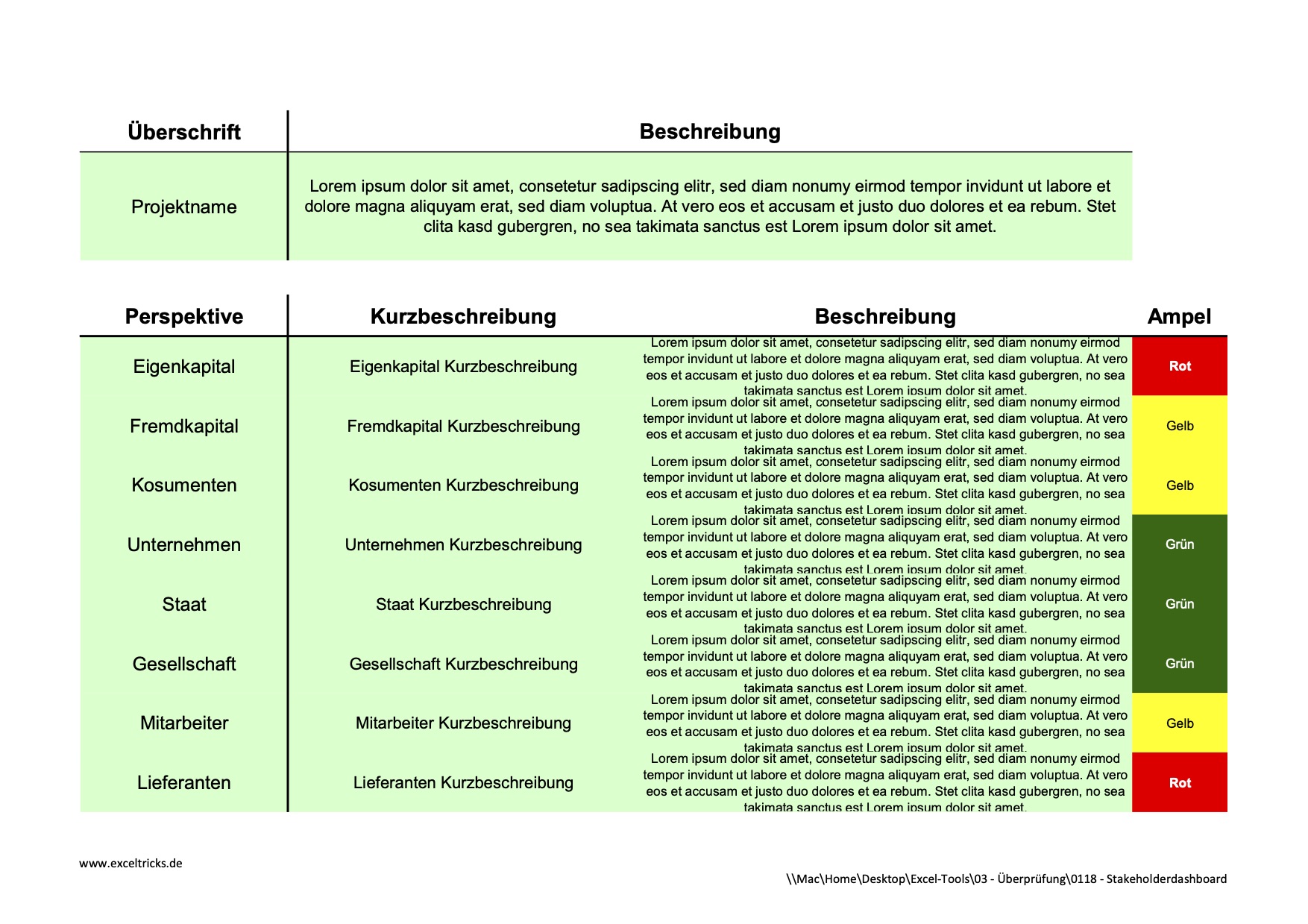 www.exceltricks.de — Stakeholderanalyse#N# Als Stakeholder wird eine...