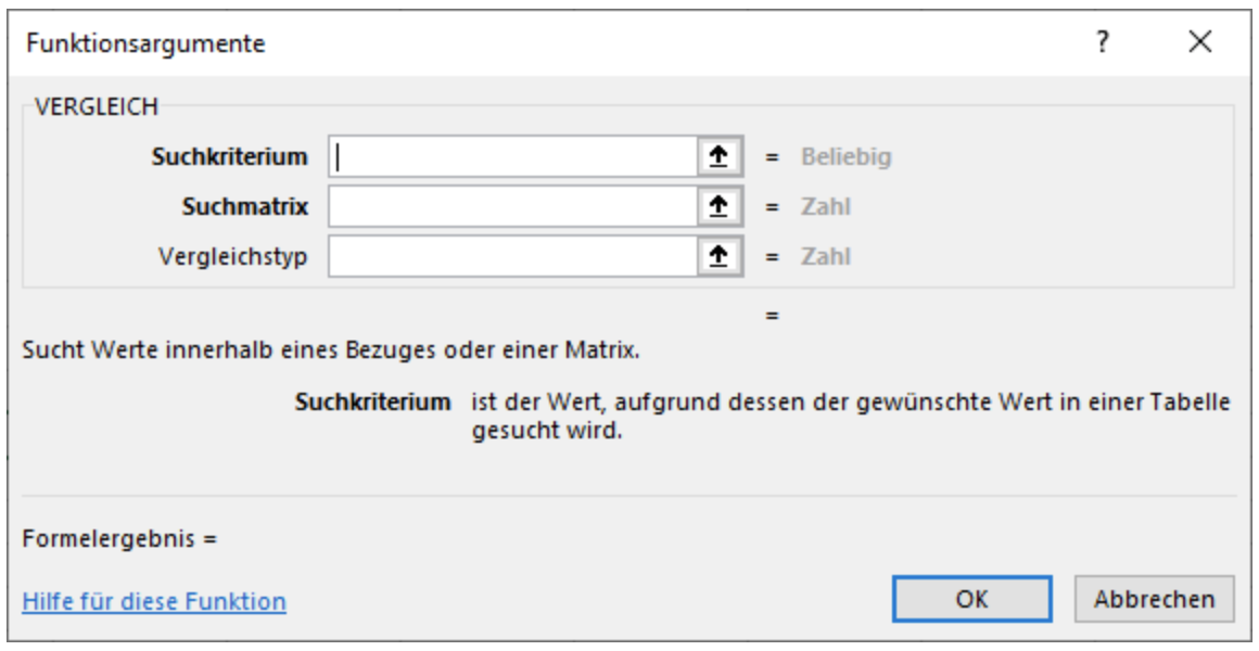 Die Excel-Funktion VERGLEICH verwenden — clevercalcul - exceltricks